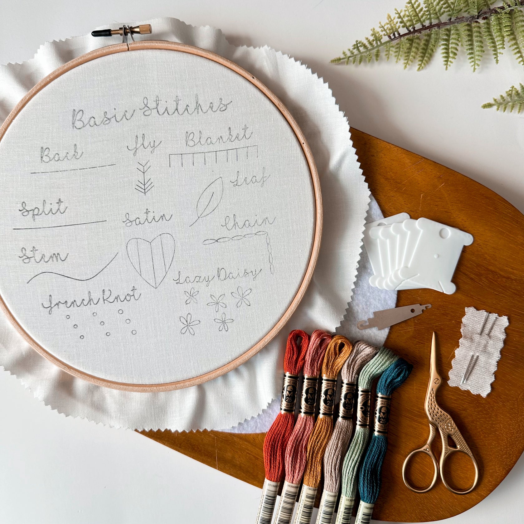 Beginner Stitch Sampler DIY Embroidery Kit for Beginners – High Crafting