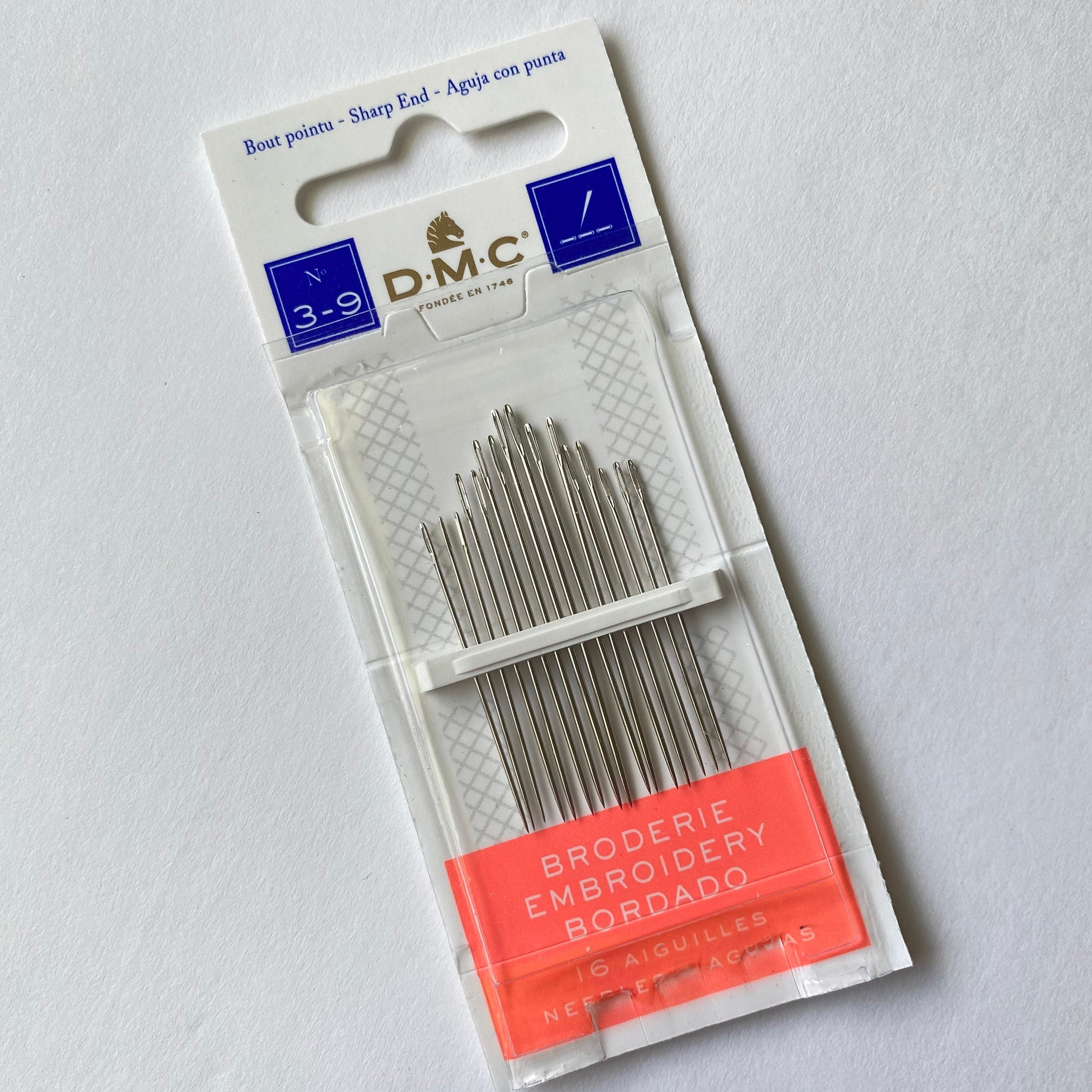 DMC Embroidery Needle Assortment, Sizes 3-9 – High Crafting